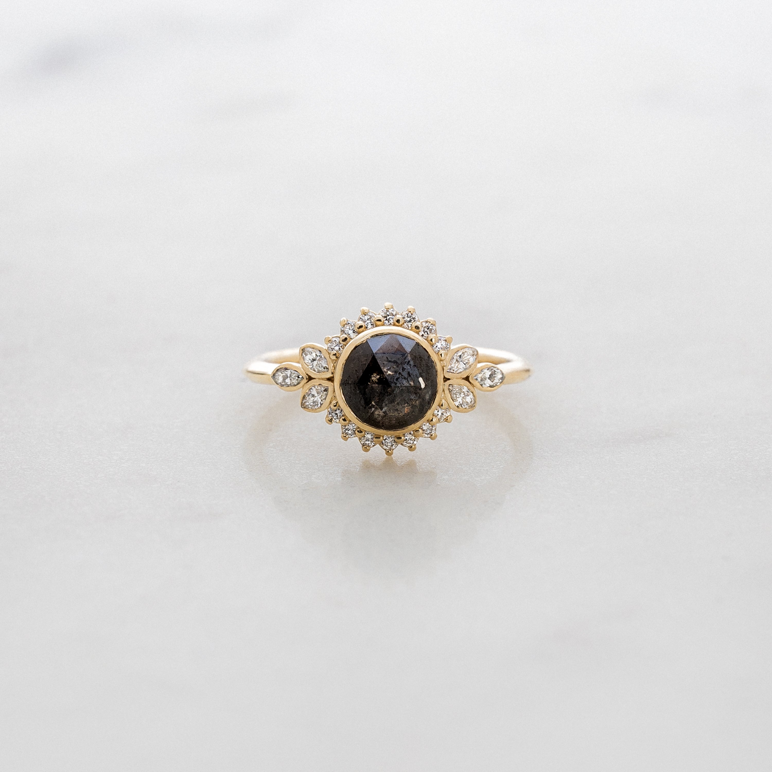 Galaxy Diamond Sunflower Ring – Jenni Stuart Fine Jewelry