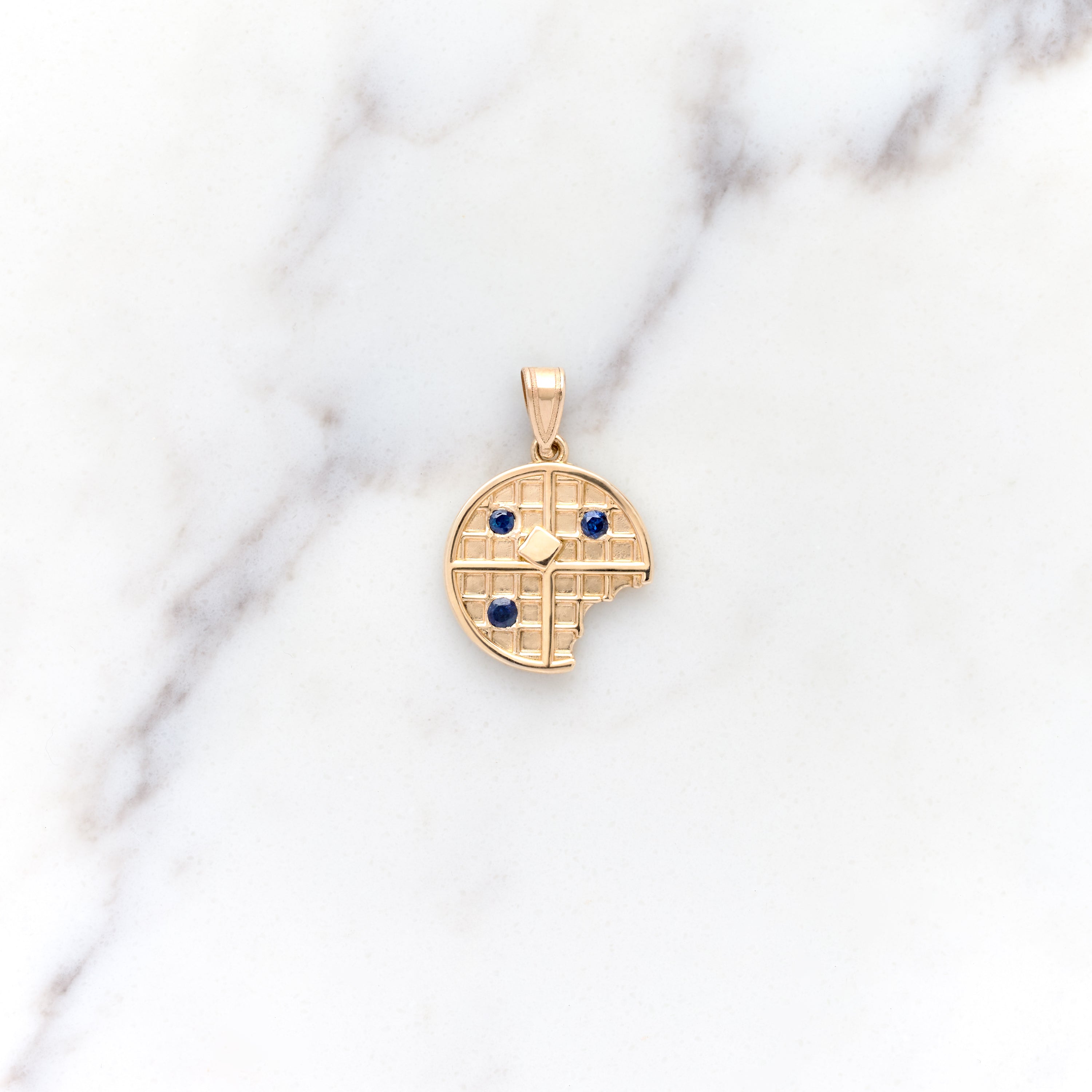 Blueberry Waffle Charm – Jenni Stuart Fine Jewelry