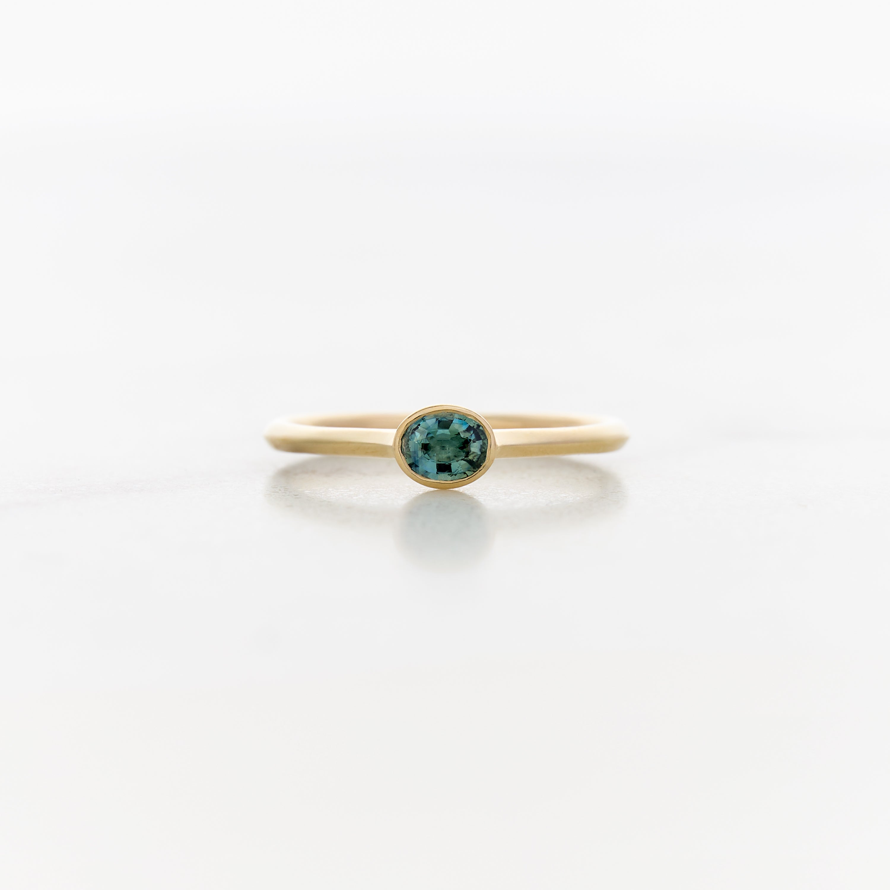 Petite Sapphire Bezel Ring – Jenni Stuart Fine Jewelry